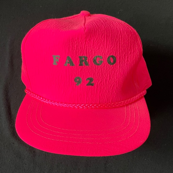 Accessories | Vintage Hot Pink Fargo Trucker Hat | Poshmark